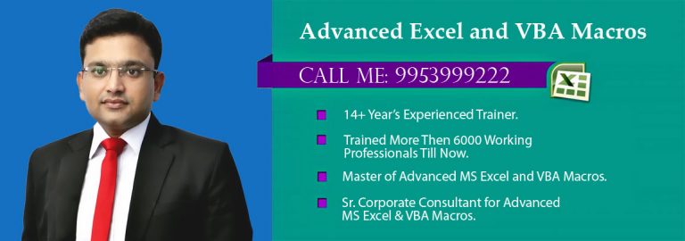 Advanced Excel Training in Gurgaon & VBA Macros Institute Gurgaon